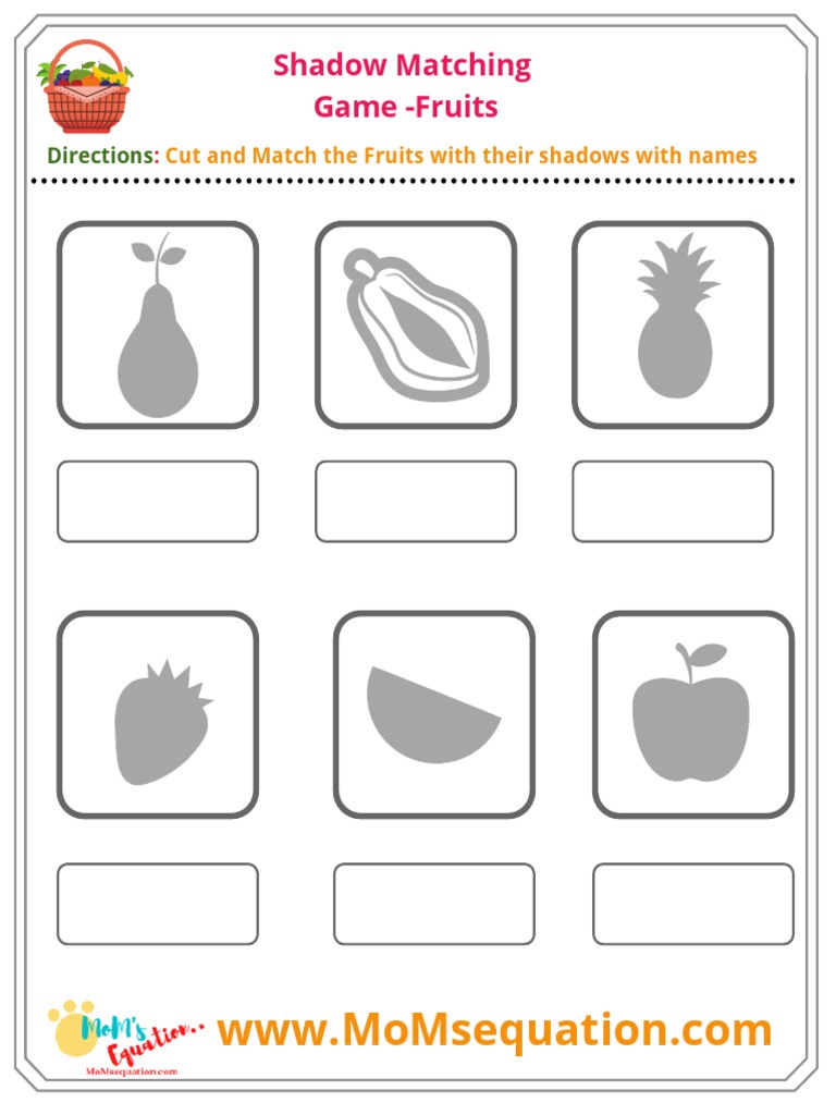 Fruits-and-Vegetables-Shadow-matching-new | PDF