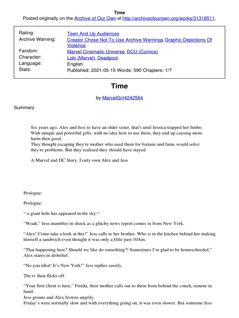 Archive Of Our Own Pdf