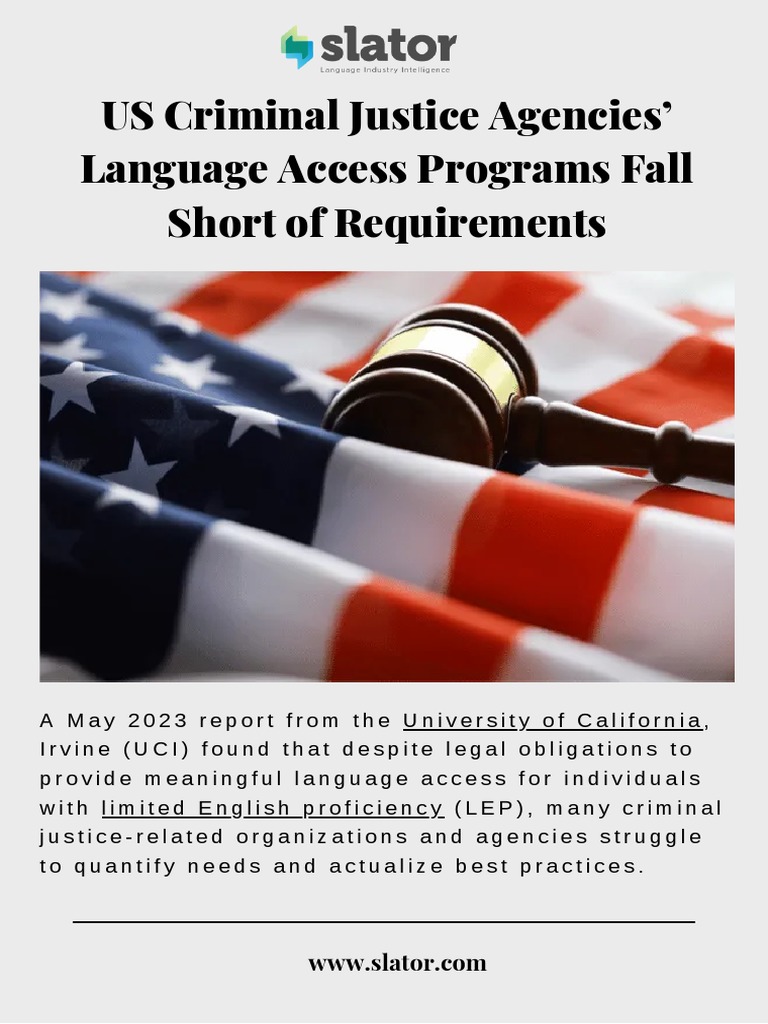 Language Access Gaps in US Justice | PDF | Multilingualism | Criminal ...