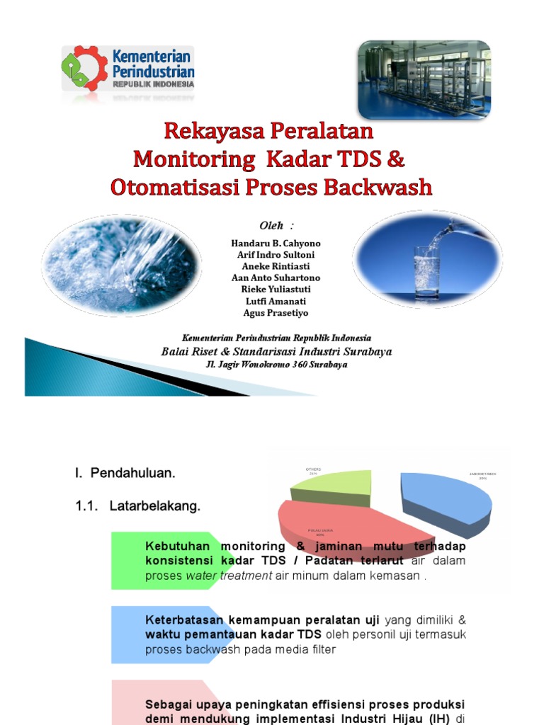 Sistem Monitoring TDS Air Minum Otomatis | PDF | Teknologi & Rekayasa