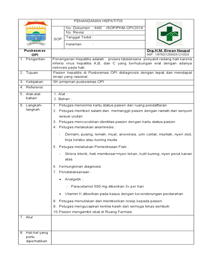 SOP Hepatitis | PDF