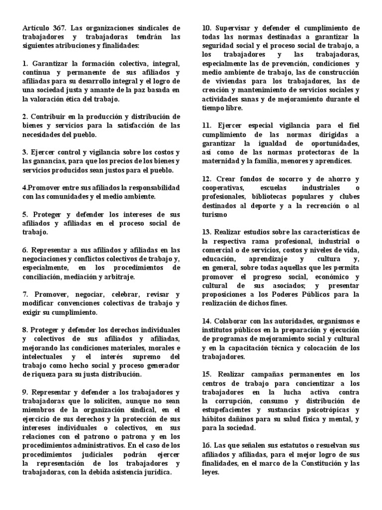 CPTT, SINDICATOS y DP | PDF | Seguridad y salud ocupacional | Bienes