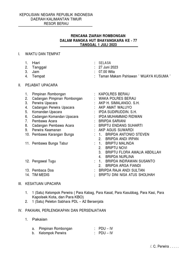 RENCANA UPACARA ZIARAH TMP 1 JULI 2023 Copy1 | PDF