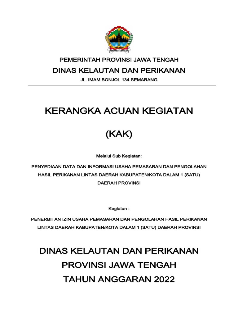 KAK Penyediaan Data Dan Informasi | PDF
