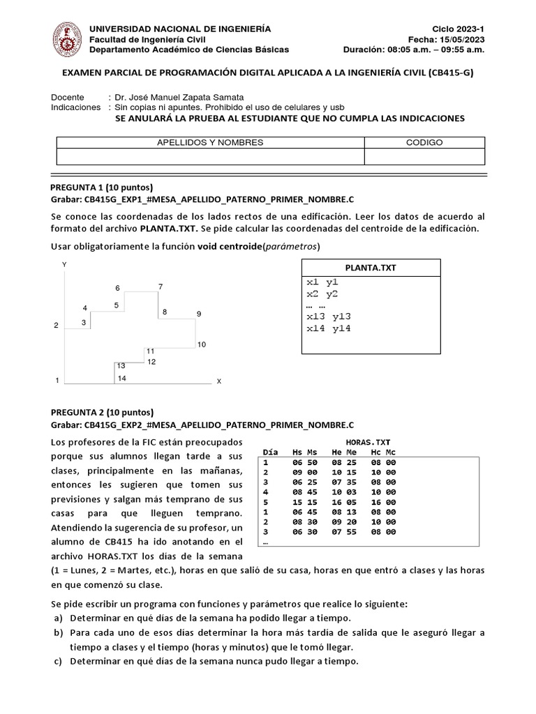 CB415-G Exp 2023-1 | PDF