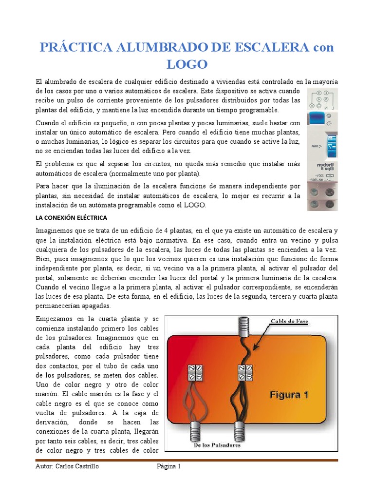 Práctica Alumbrado de Escalera Con Logo | PDF | Informática | Bienes manufacturados