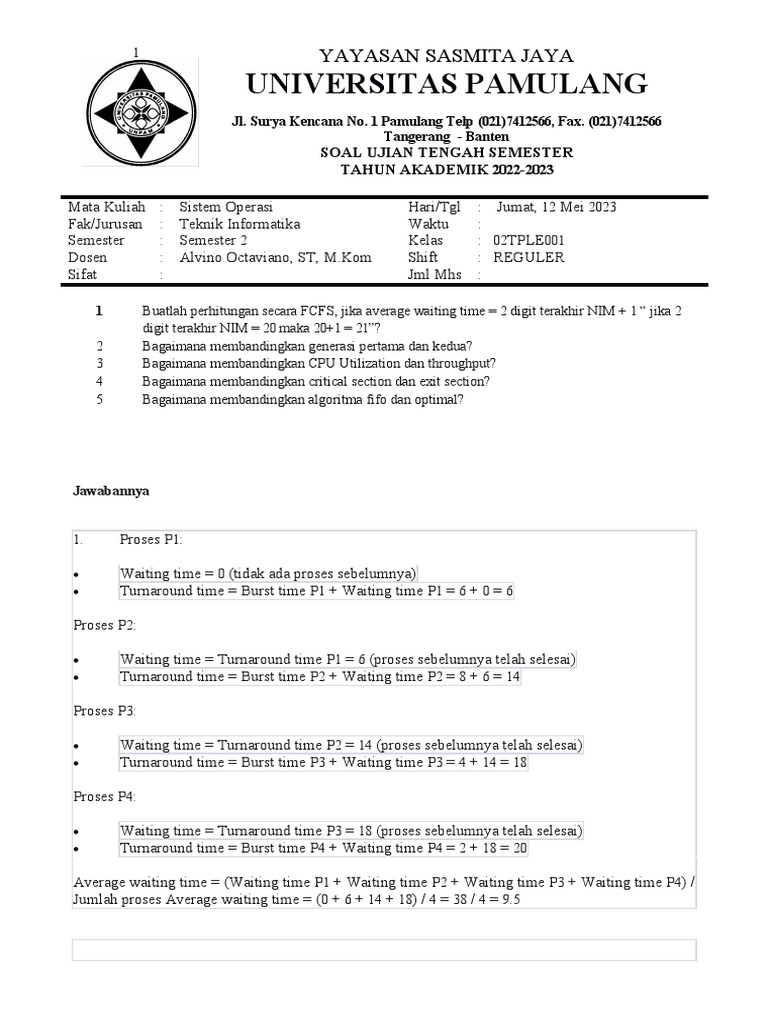 Uts - So - Fadzle Izza Rizwaan | PDF