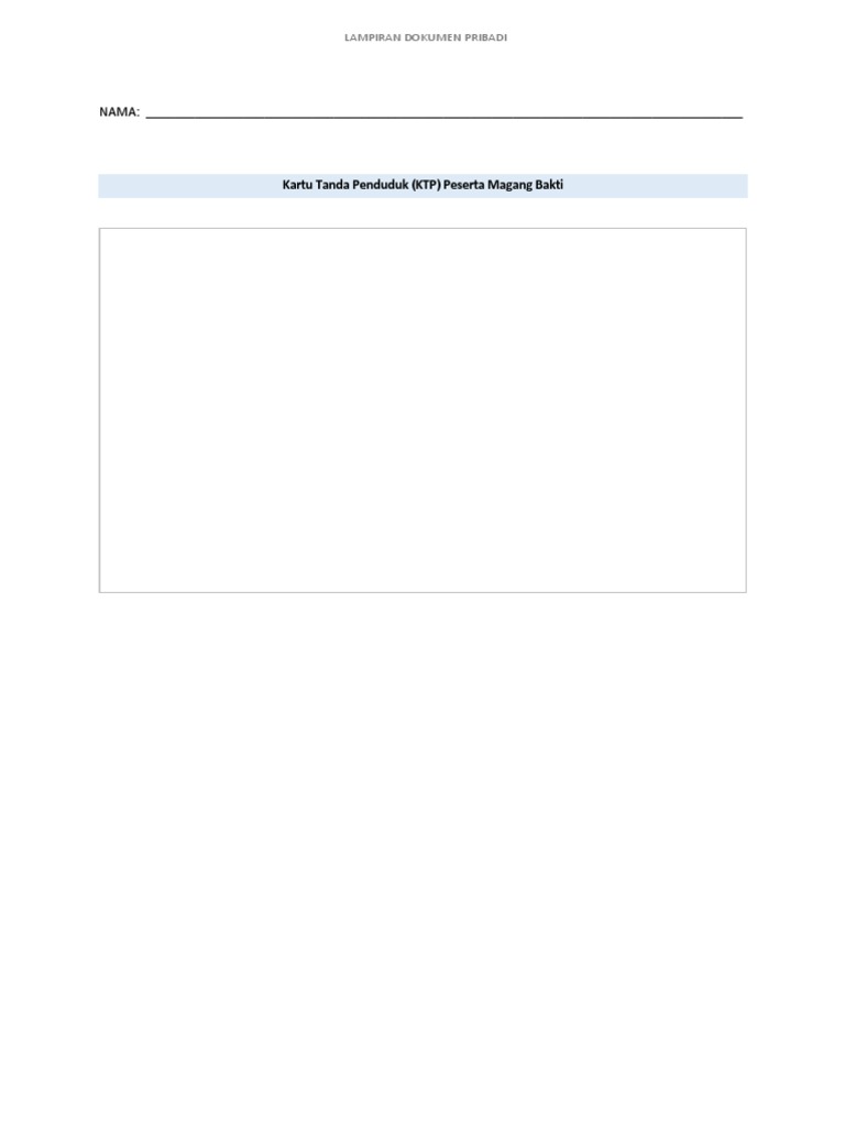 Lampiran Dokumen Pribadi | PDF