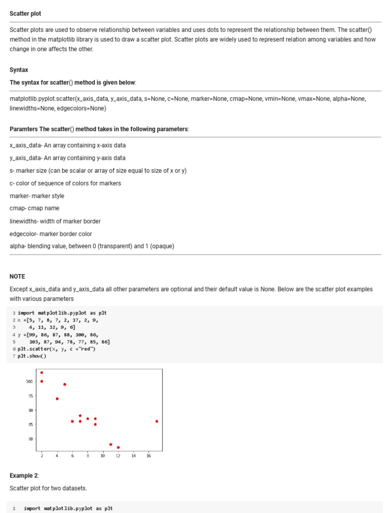 Scatter Plot - Ipynb - Colaboratory | PDF