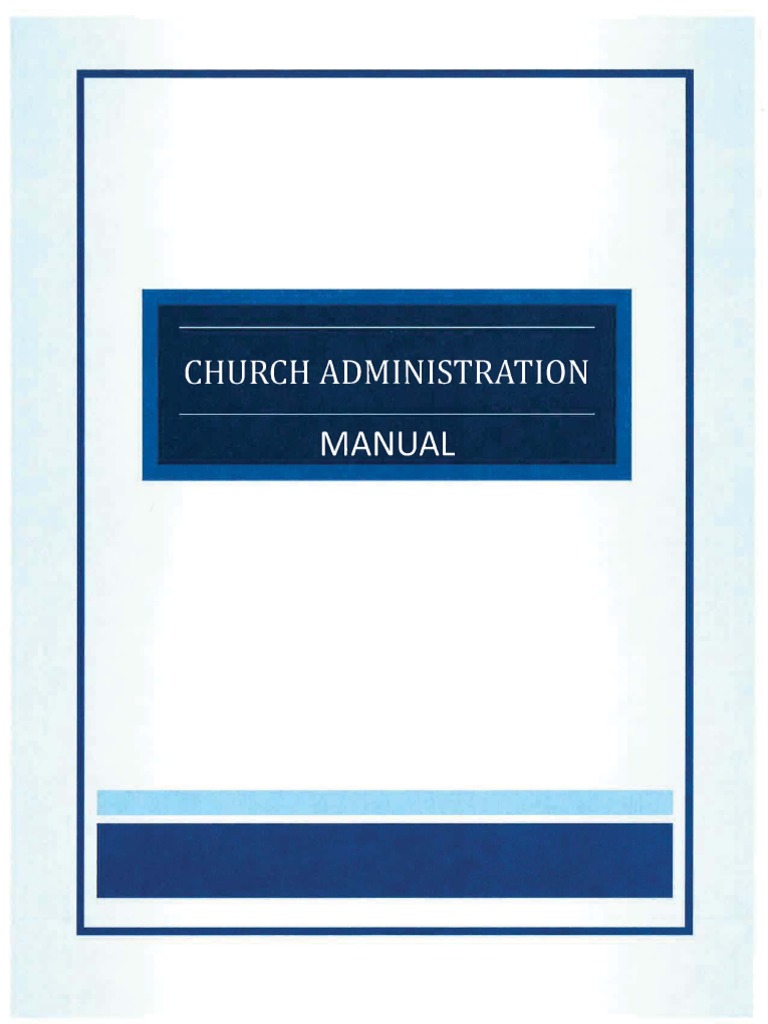 Church Administration Manual | PDF