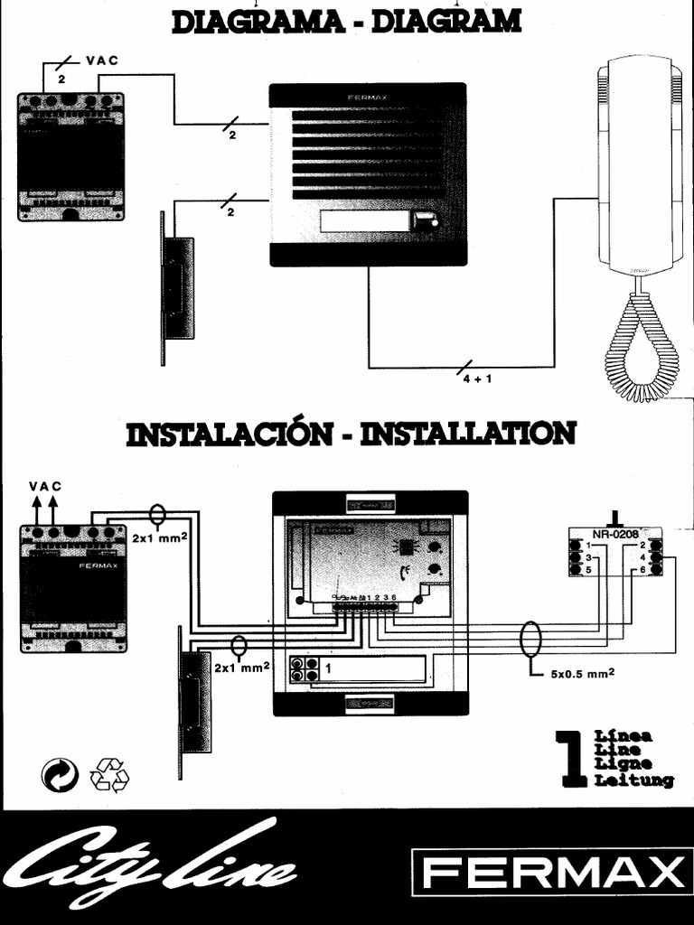 Kit Portero Electronico 1 Linea-Fermax City Line | PDF
