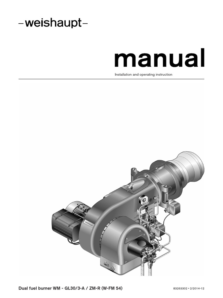 Installation and Operating Instruction: Dual Fuel Burner WM - GL30/3-A ...
