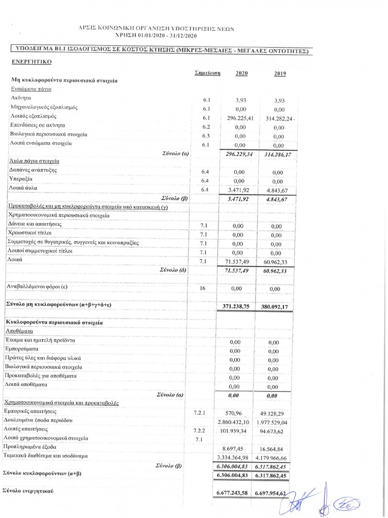 ΙΣΟΛΟΓΙΣΜΟΣ 2020 | PDF