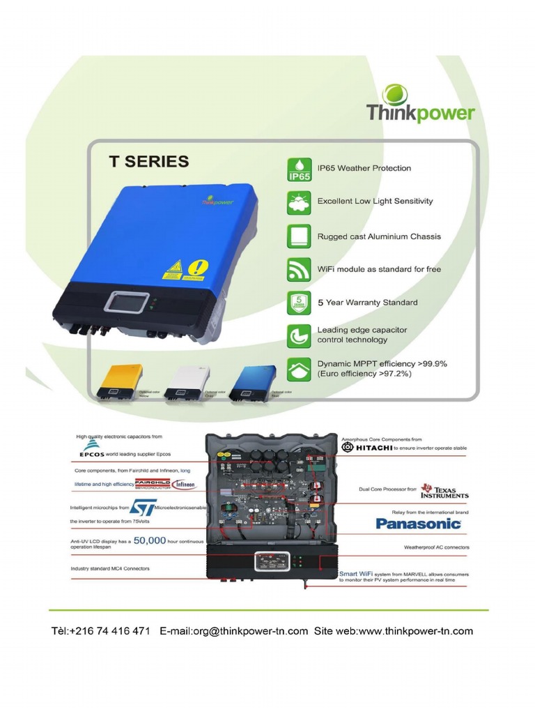 4-Fiche Technique THINKPOWER-Serie T-TL 1.5kw - 3kw | PDF