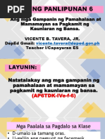 AP - 6 - Q4 - WK8 - Napapahalagahan Ang Aktibong Pakikilahok NG Mamamayan Sa Mga Programa NG ...