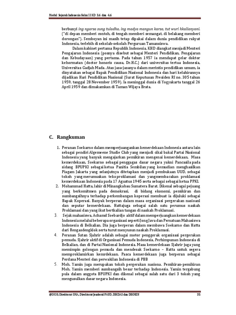 Rangkuman Sej Kls 11 | PDF