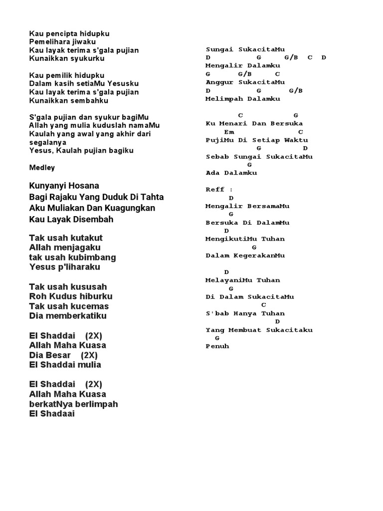 Kau Pencipta Hidupku | PDF