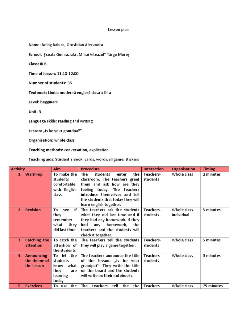 English Lesson for Beginners | PDF