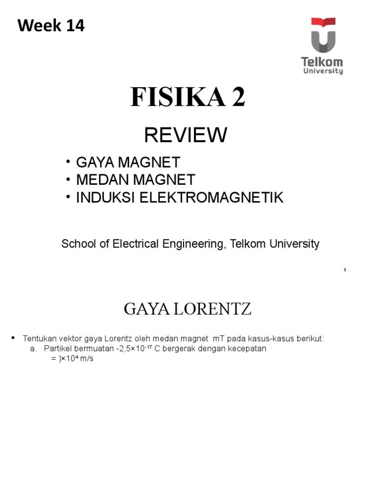 w14 - Fisika 2 - Latihan 1 - Gaya Magnet, Medan Magnet, Induksi em - W-Hts | PDF | Sains ...