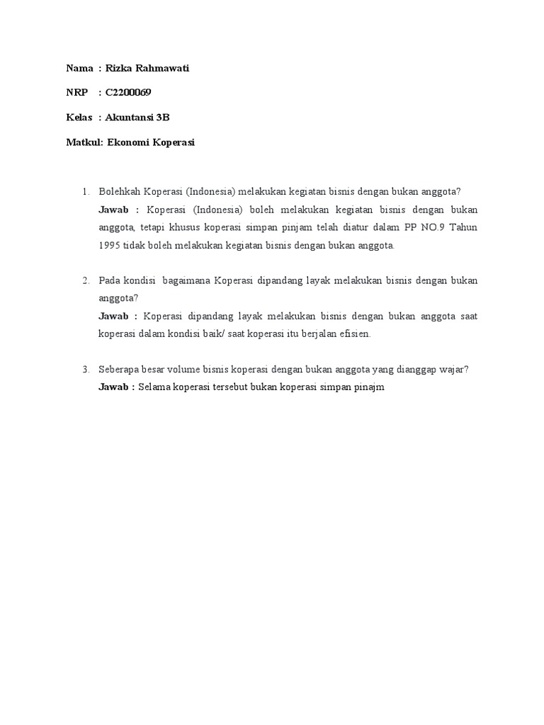 Rizka Rahmawati - C2200069 - Tugas Per.3 | PDF