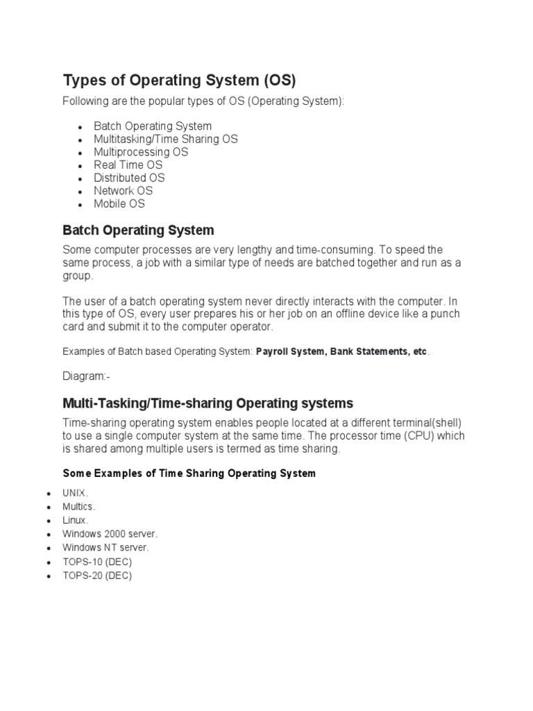 Operating System | PDF