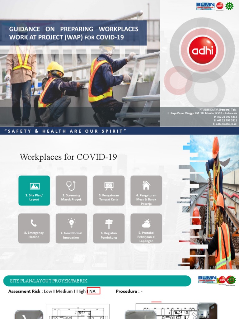 Guidance On Preparing Workplace For COVID-19 Edisi 2021 | PDF