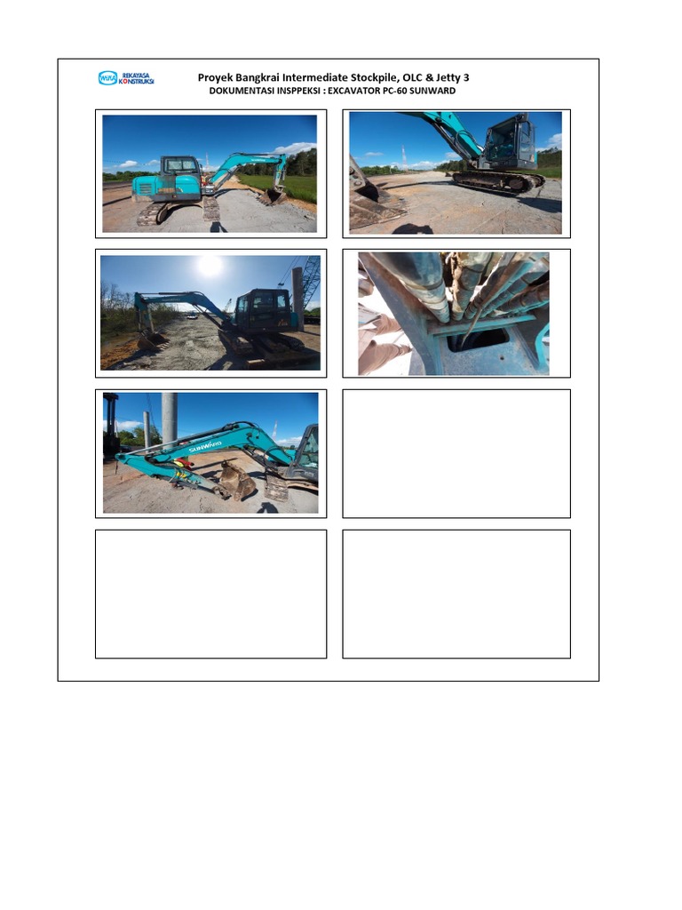 Heavy Equipment Documentation Sunward PC - 60 | PDF