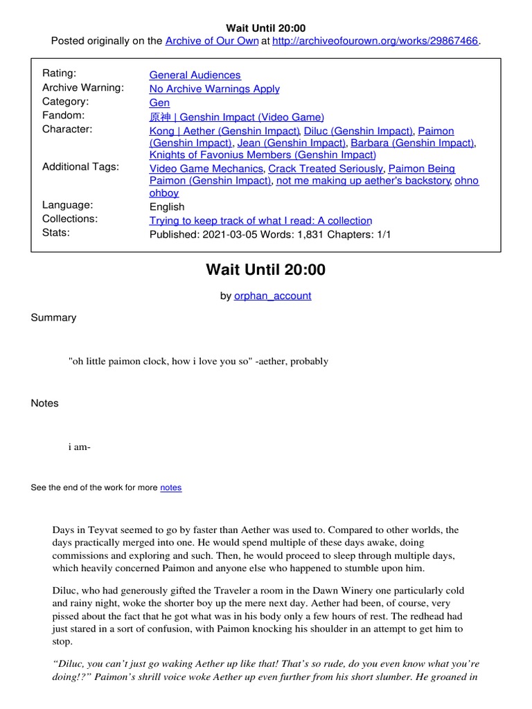 Wait Until 2000 | PDF