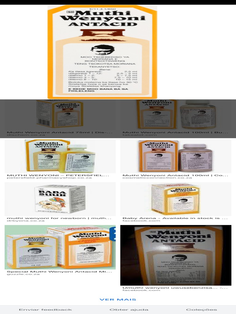 Muthi Wenyoni Antacid para Que Serve - Pesquisa Google | PDF
