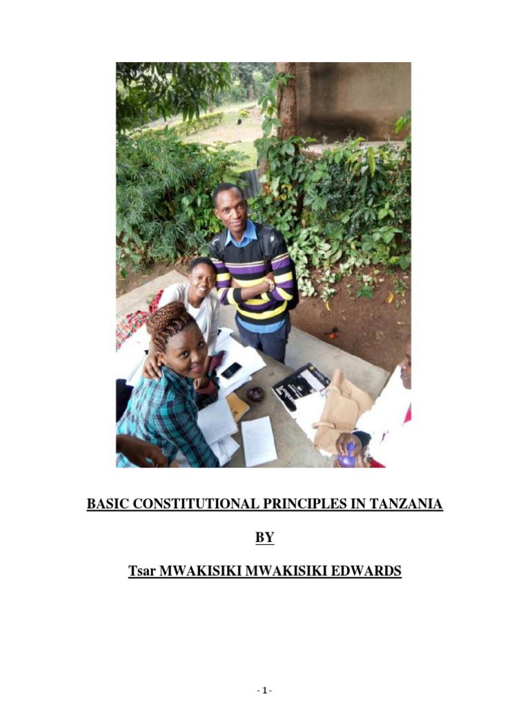 Basic Constitutional Principles in Tanza | PDF | Separation Of Powers | Judicial Review