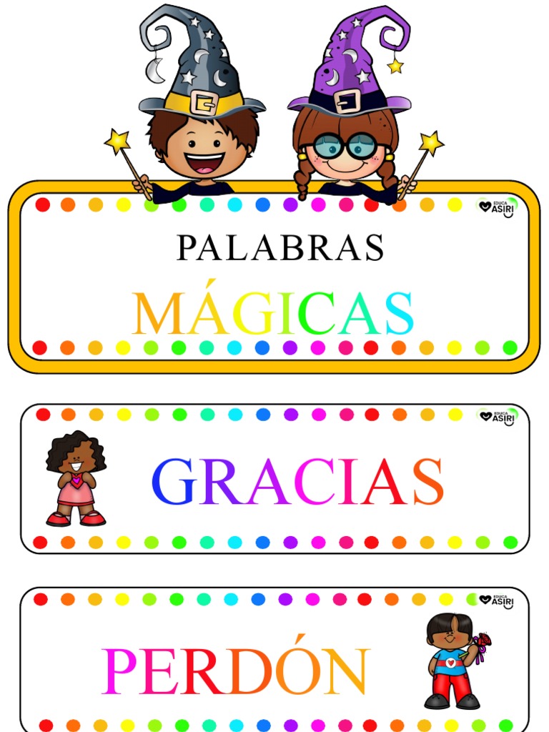 Recursos EdA N°01 S2 - Palabras Mágicas | PDF