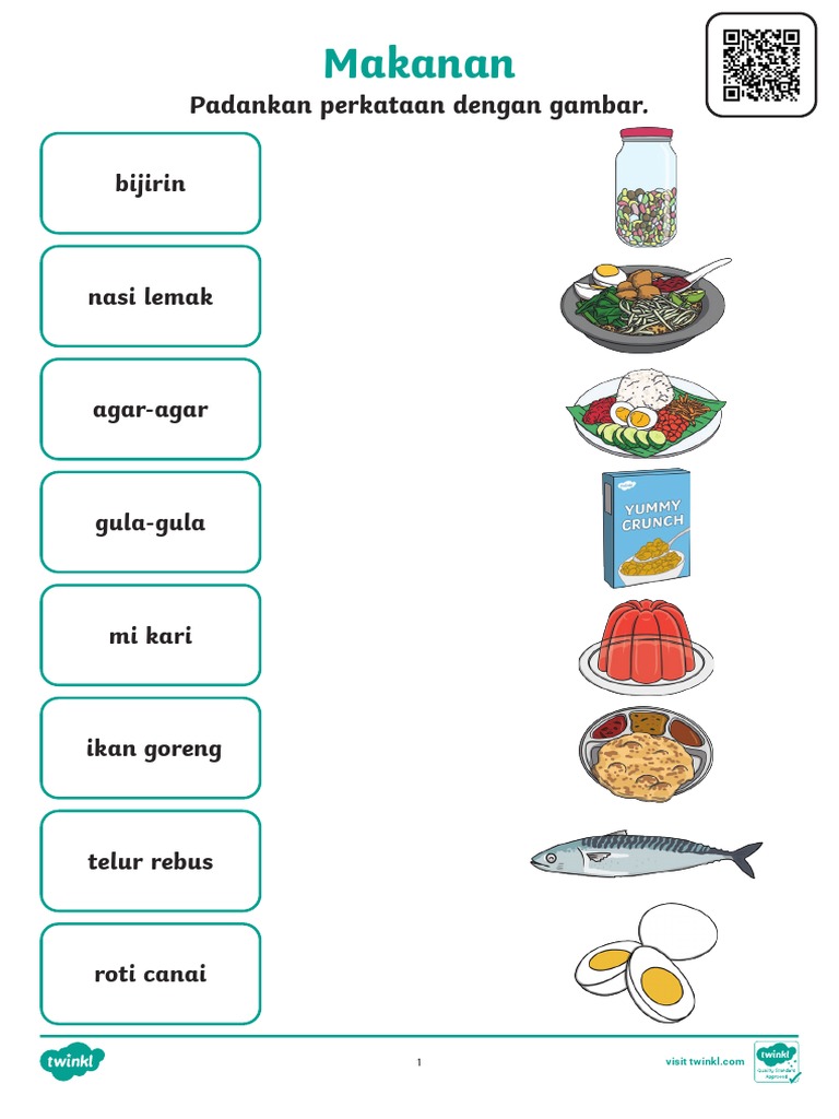 My BM 1637594443 Lembaran Kerja Makanan - Ver - 2 | PDF