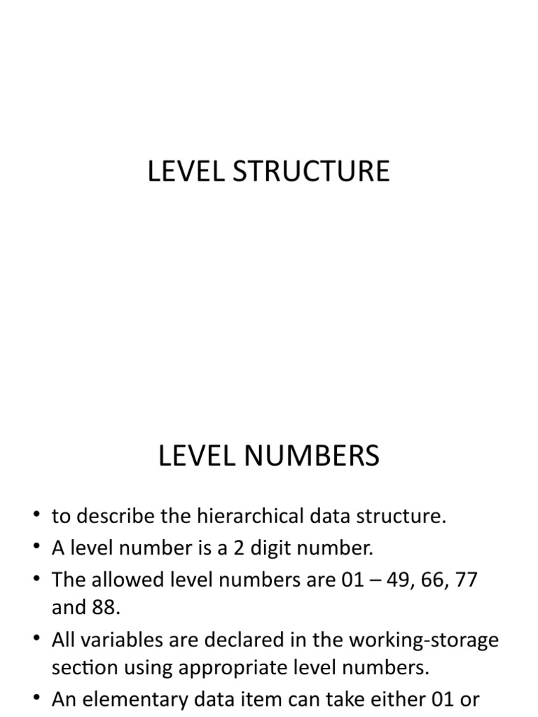 Level Structure Pdf 