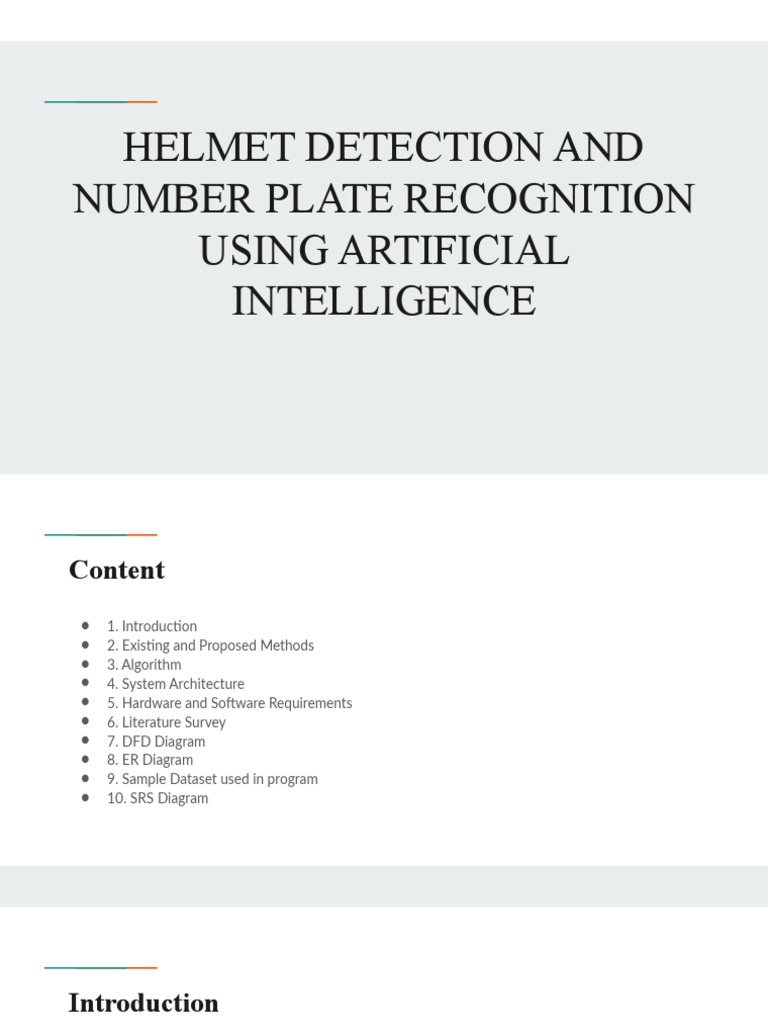 AI Helmet & Plate Detection System | PDF | Optical Character ...