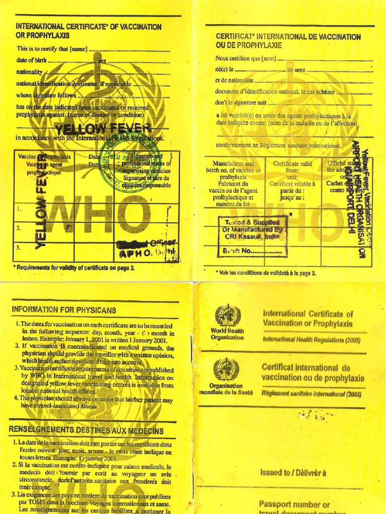 Yellow Fever | PDF