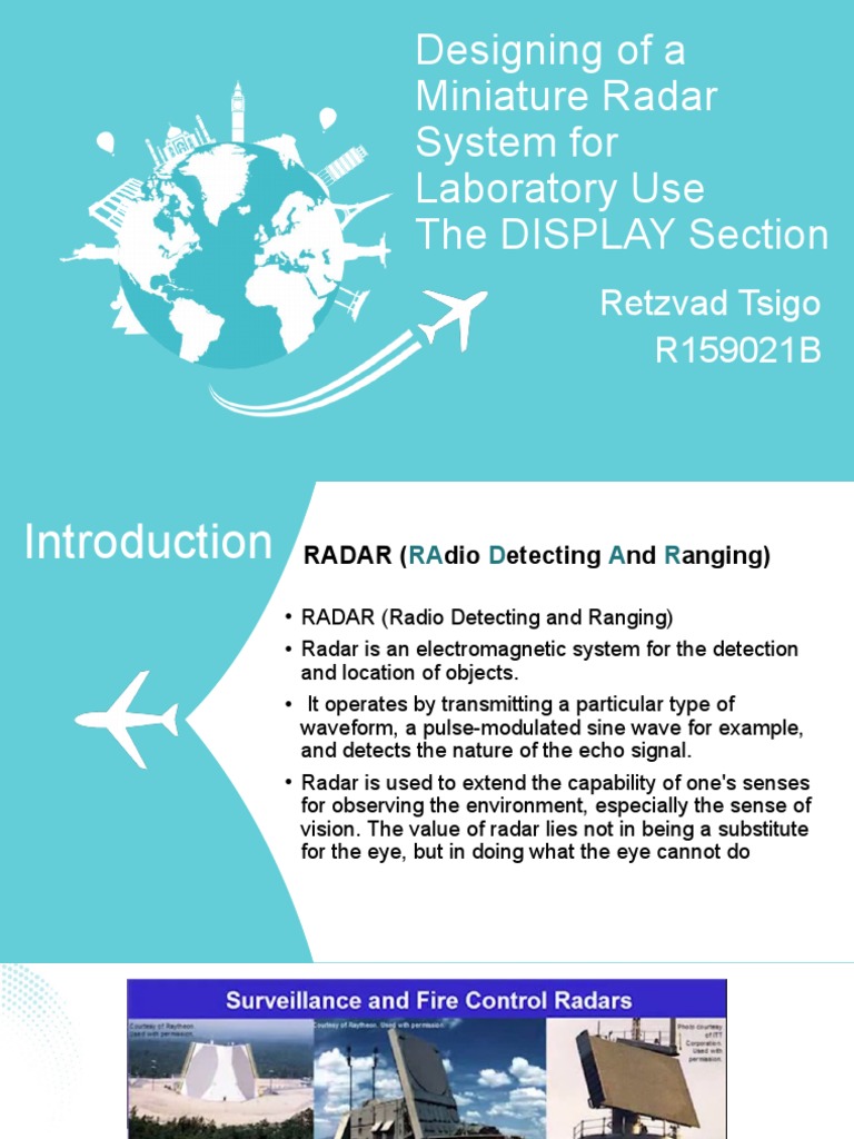 Designing of A Miniature Radar System For Laboratory Use The DISPLAY ...
