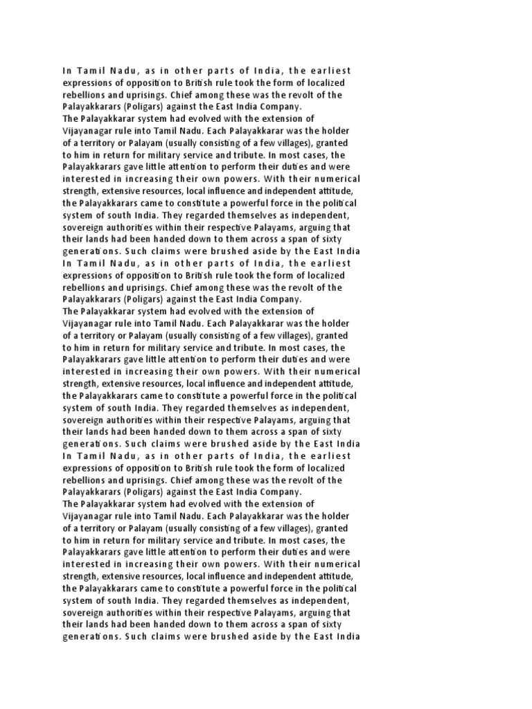 Palayakarars | PDF