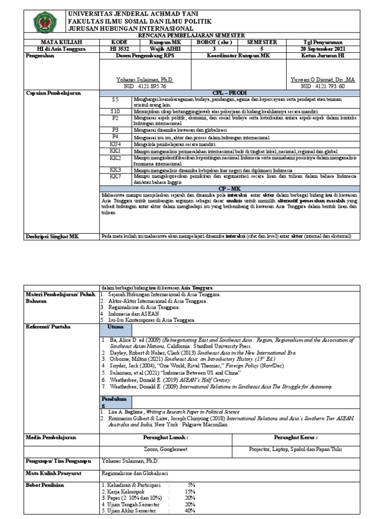 2021-HI Asia Tenggara | PDF