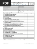 Operator Competency Assessment Form | PDF