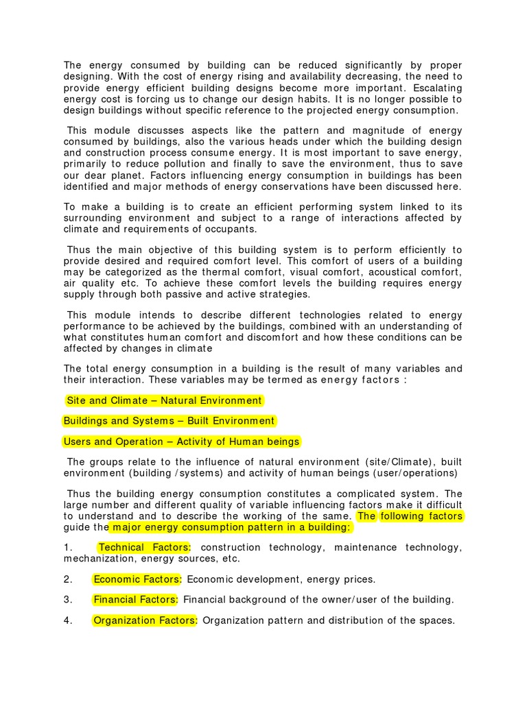 Energy And Building Pdf Energy Conservation Efficient Energy Use
