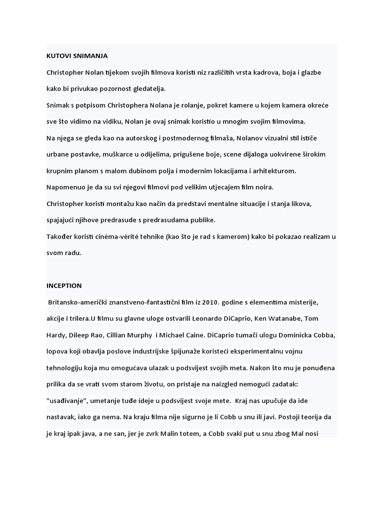 Christopher Nolan | PDF