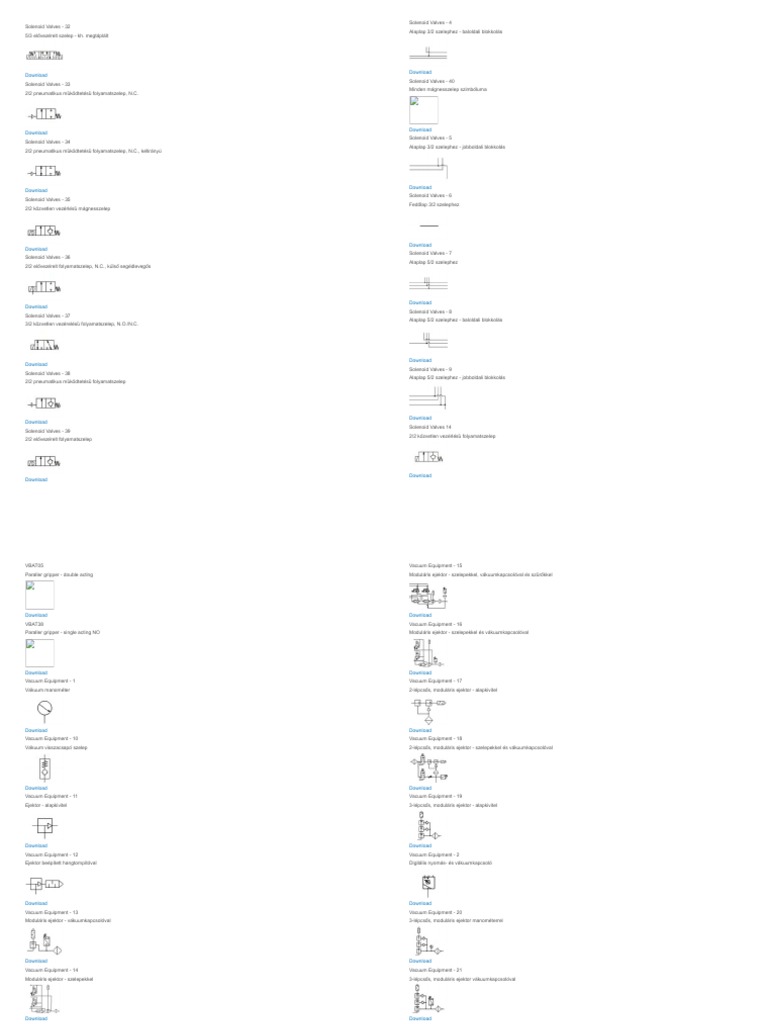 Pneumatikus Jelölések - SMC Magyarország3 | PDF