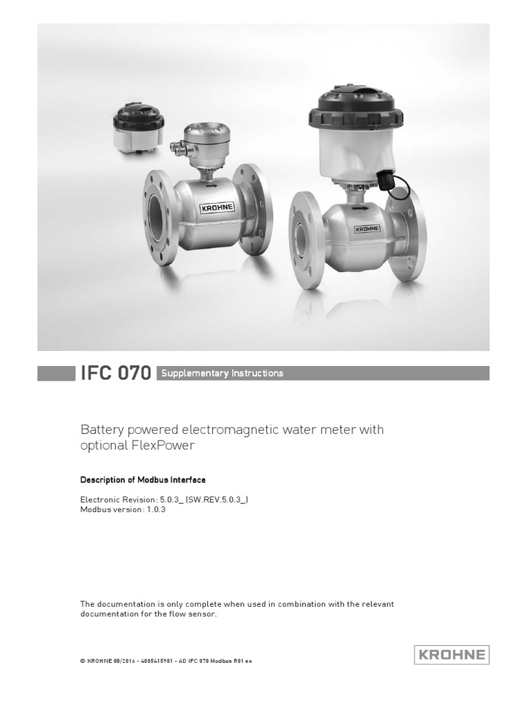 Battery-Powered Modbus Water Meter | PDF | Computer Engineering | Computing
