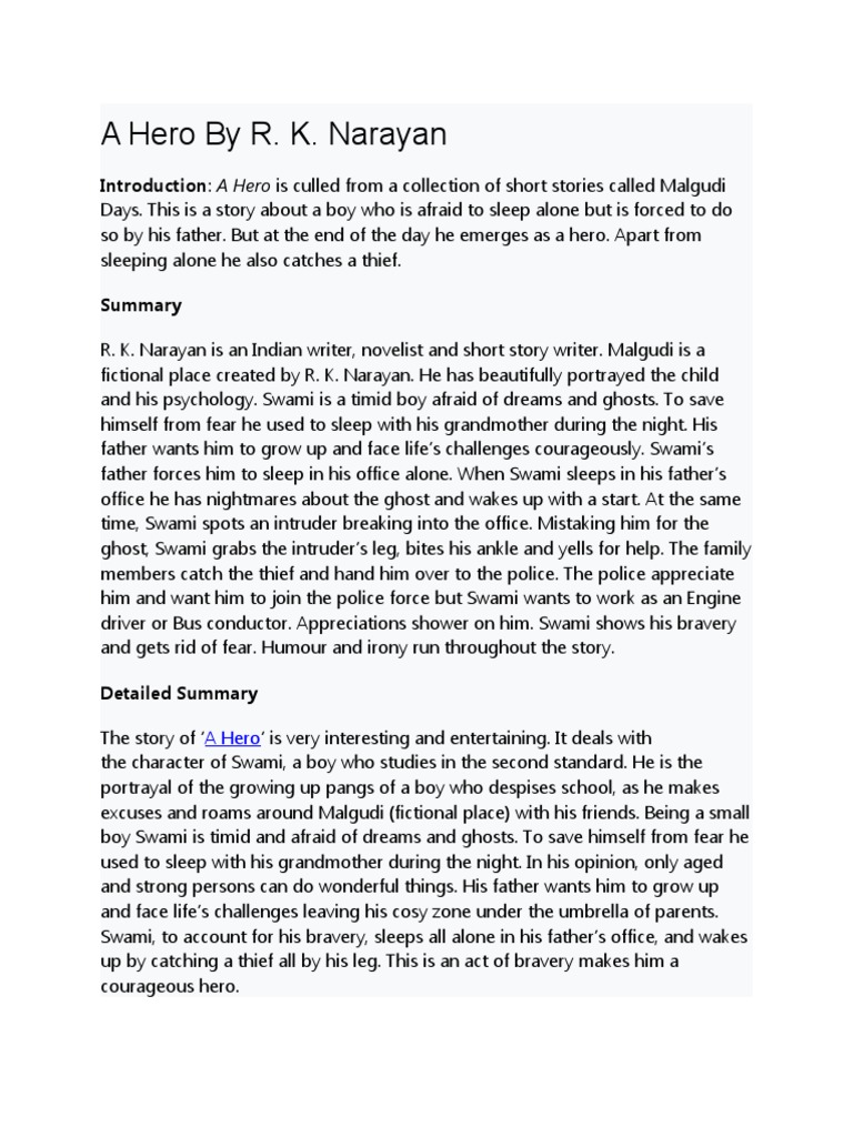 A Hero | PDF | Courage