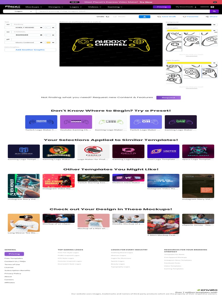 Placeit - Simple Youtube Gaming Channel Logo Design Generator | PDF ...