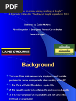 Work at Height WAH Rescue Procedure | PDF | Emergency | Rescue