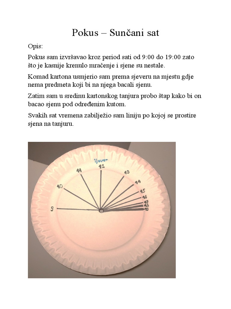 Sunčev Sat - Grgur Pavlic | PDF
