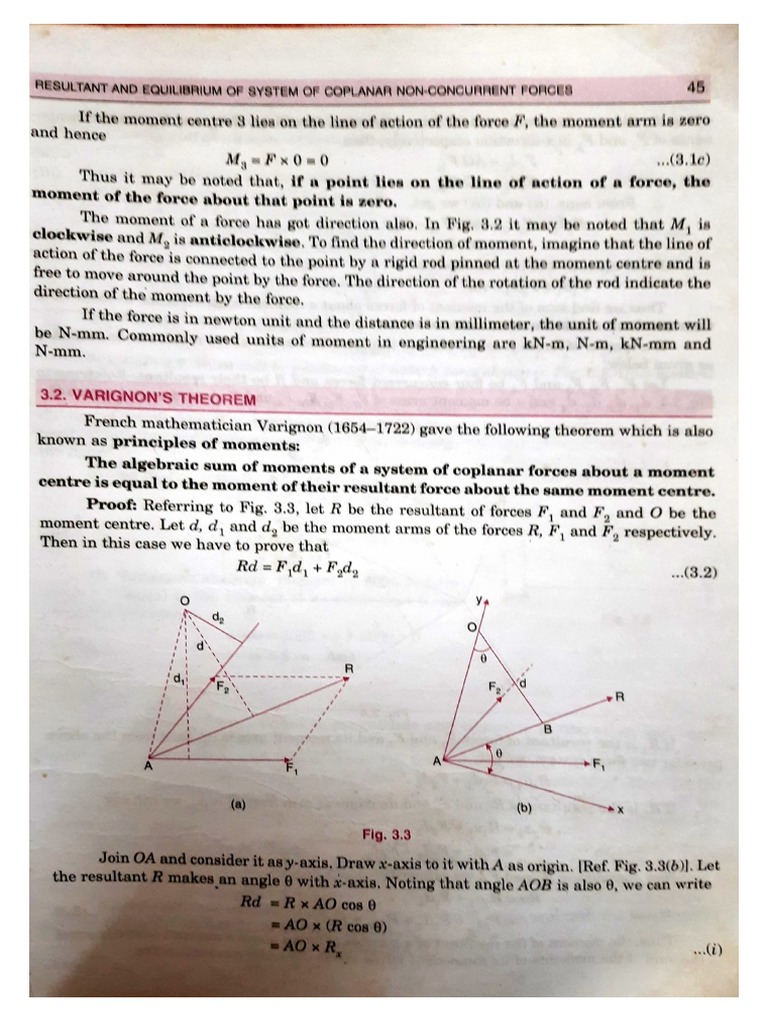 Varignon's Theorem | PDF