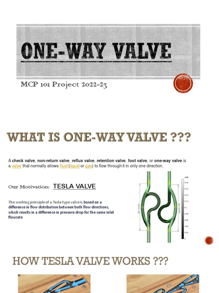 MCP 101 Tesla Valve | PDF
