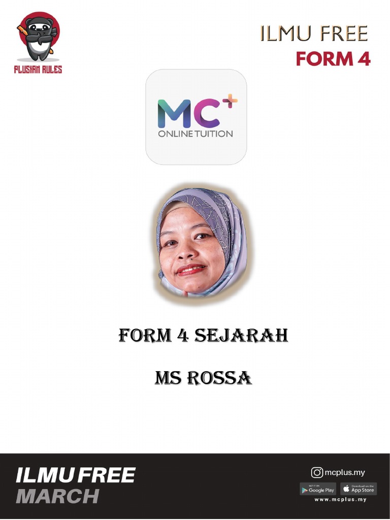 Ilmufree March Form 4 Sejarah MS Rossa 31.03.2021 | PDF
